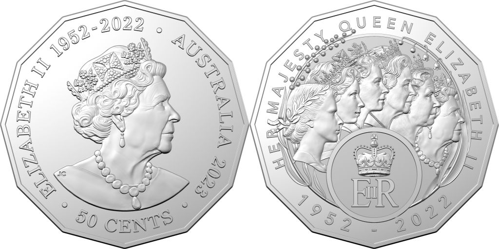 Australia 2023 50c Elizabeth Regina HM Queen Elizabeth II Commemoration ... Australia 2023 50c Elizabeth Regina HM Queen Elizabeth II Commemoration ...